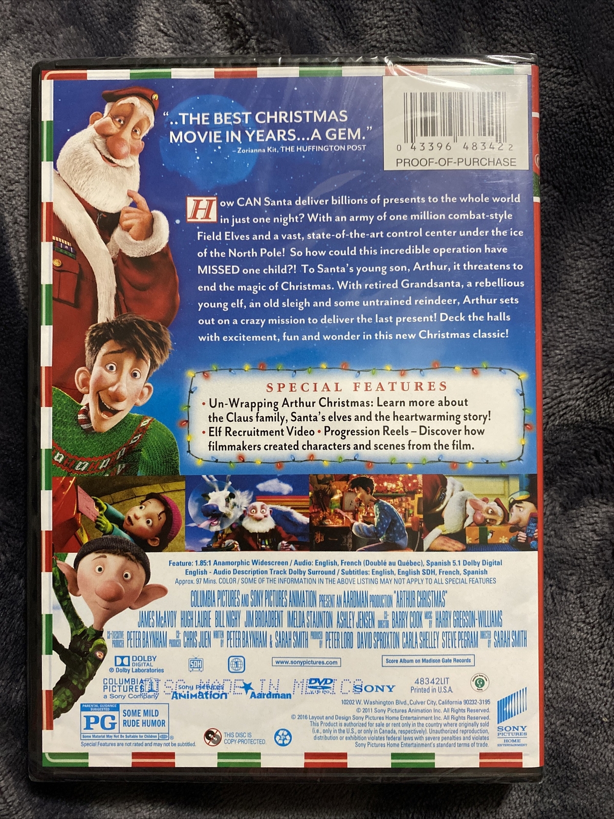 Arthur Christmas (DVD) 43396483422| eBay