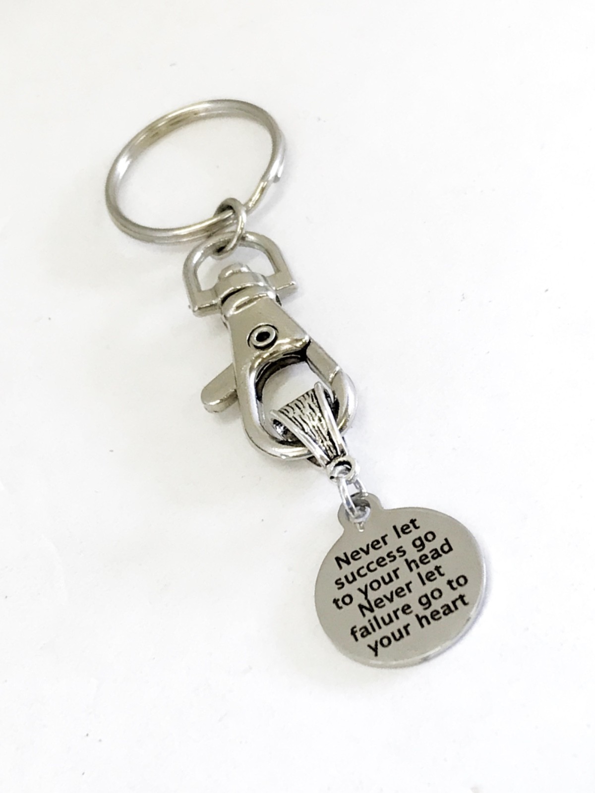 Motivating Keychain, Never Let Success Go To Your Head, Never Let ...