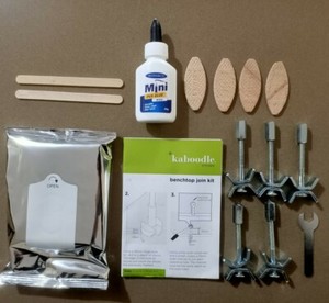 Kitchen Laminate Timber Benchtop Join Kit 5 x 12mm Bench Top Joiners ...