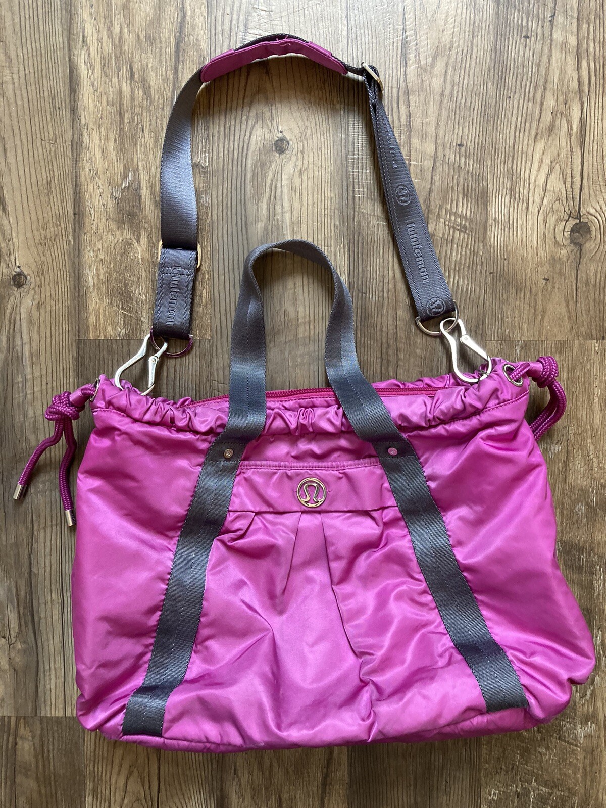 Lululemon Effortless Bag Yoga Tote Laptop Purple Nylon - Gem