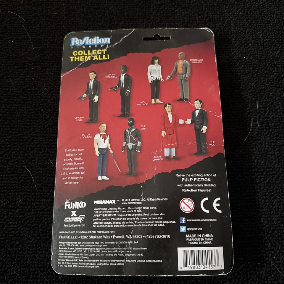 Pulp Fiction Funko 3 3/4" ReAction Figure The Wolf | eBay