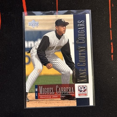 Miguel Cabrera 2001 Upper Deck Minors Centennial #77 Kane County ...