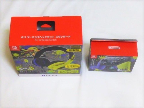 Nintendo Switch Pro Controller Splatoon 3, Holi Gaming Headset Standard ...