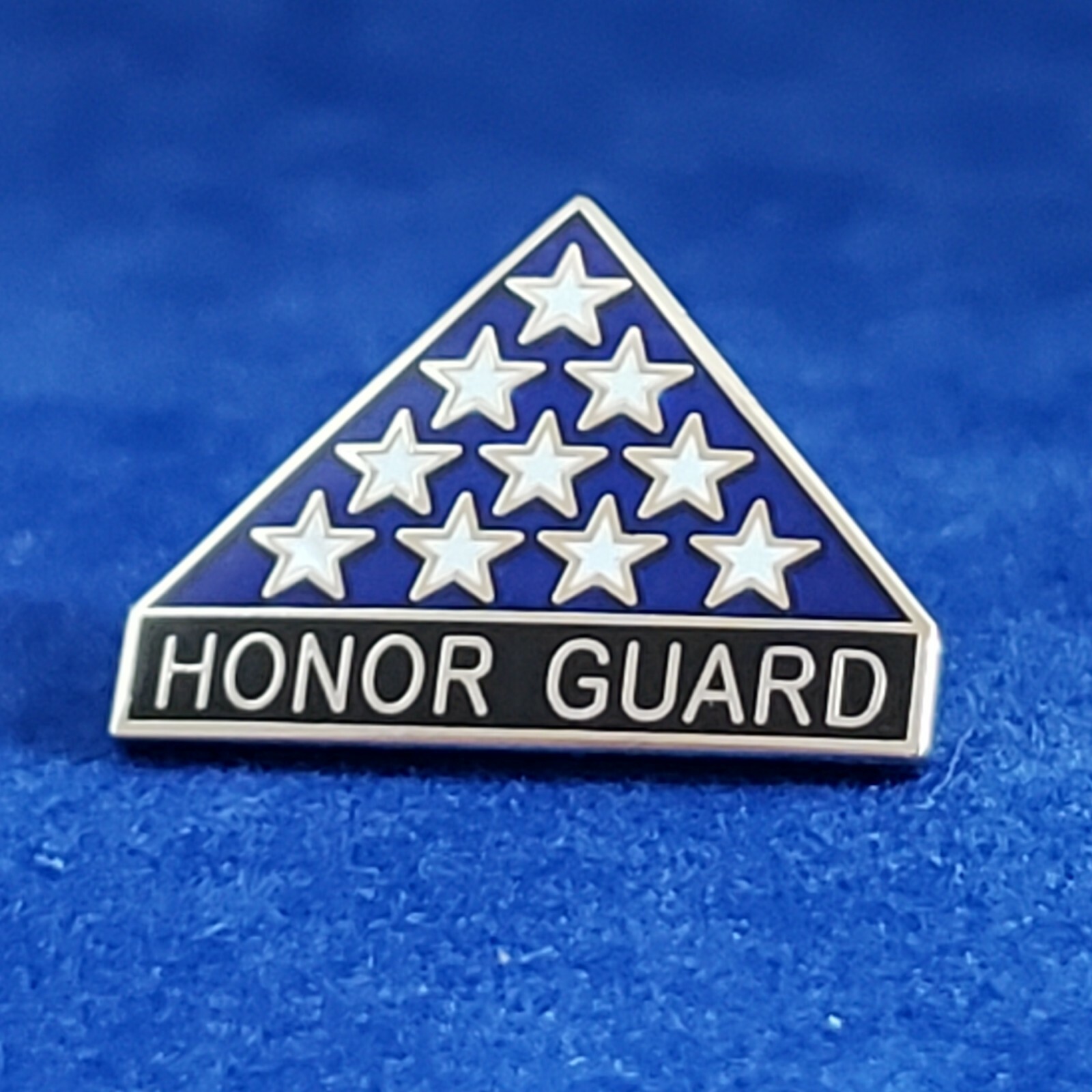 AMERICAN FLAG HONOR GUARD PIN: 3/4" Size, Imitation Gold Pltd, Item ...