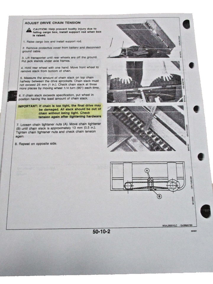 John Deere AMT 600/622/626 Drive Chain Sprocket Idler Set | eBay