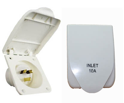 4 X RV Inlet 10A Amp GPO for Caravan Camper Motor home 240V White | eBay
