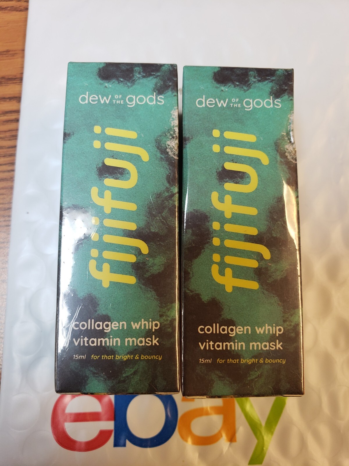 2X Dew of the Gods Fijifuji Collagen Whip Vitamin Mask Travel-Size lot ...
