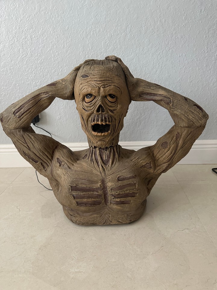 Retired Spirit Halloween Tormented Zombie Halloween Screaming Sounds ...