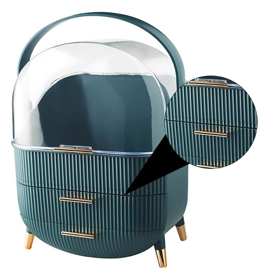 LARGE MAKEUP COSMETIC ORGANISER DRESSING TABLE MAKE UP HOLDER TIDY ...
