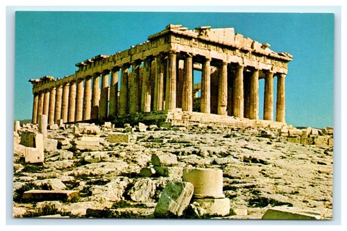 POSTCARD The Parthenon Athens Greece Ruins Explosion Destroyed | eBay