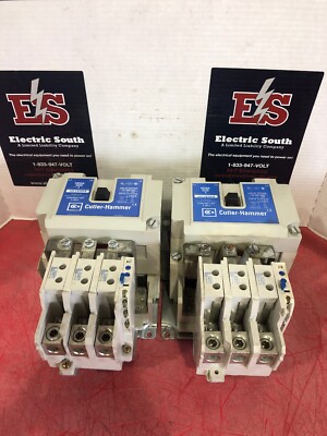 Cutler Hammer Two Speed Motor Starter AN16NN0 Size 4 135 Amp 600 Volt ...