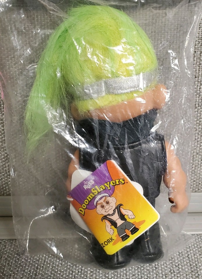 Doomslayer Troll Wrestler Zork 5" Doll w/ Green-yellow Hair by Russ ...