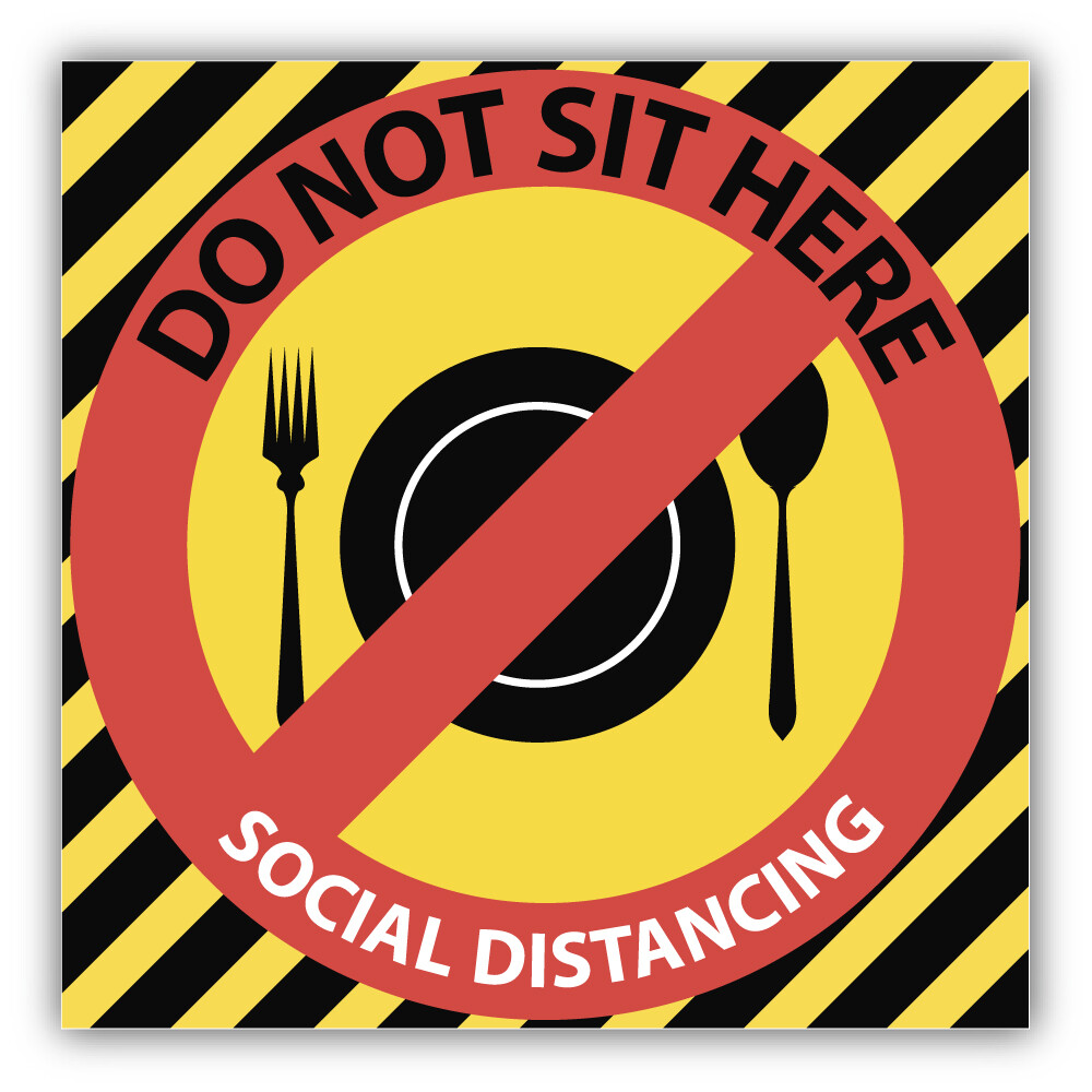 Do Not Sit Here Social Distancing Vinyl Sticker Bumper Decal | eBay