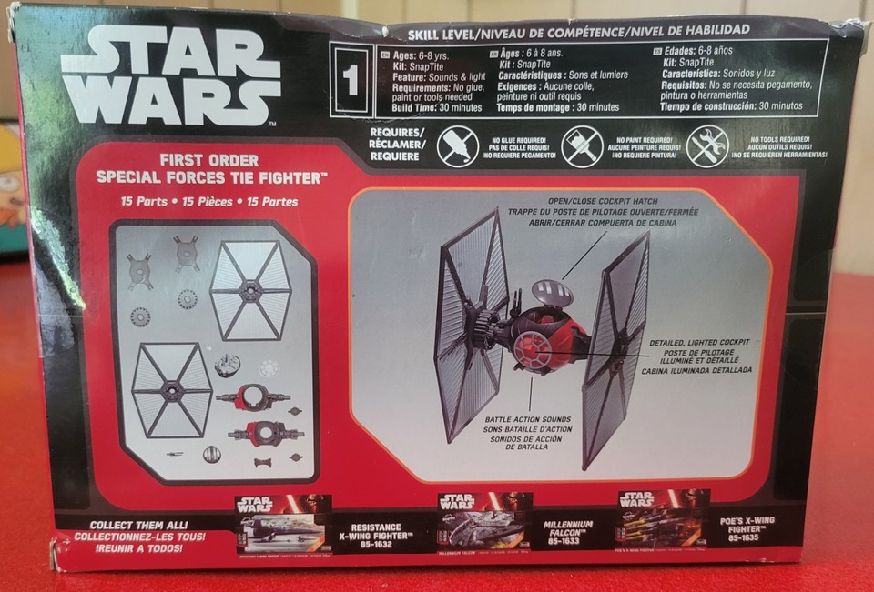Revell Star Wars SnapTite First Order Special Forces TIE Fighter Model ...