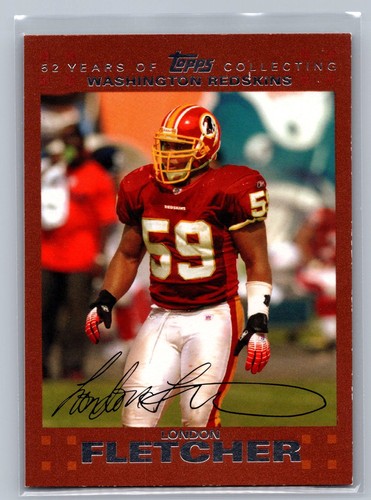 London Fletcher 2007 Topps Copper /2007 #269 | eBay