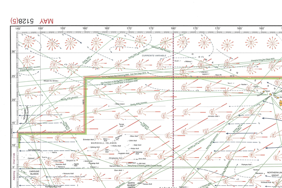 Admiralty 5128 (5) Routeing Chart South Pacific Ocean May Map Chart ...