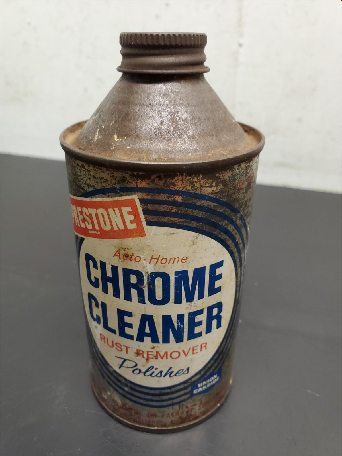 Vtg Prestone Chrome Cleaner Rust Remover Polisher 12 Oz. Can Mancave ...