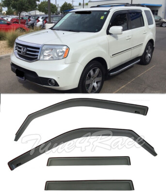 For 2009-2015 Honda Pilot JDM Side Window Rain Guard Deflector IN ...