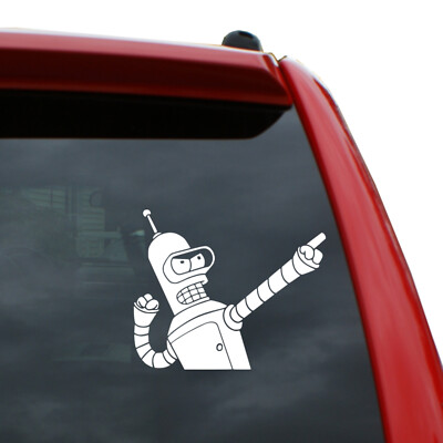 Futurama - Bender Bending Rodriguez Pointing Vinyl Decal | 5" x 6" | eBay