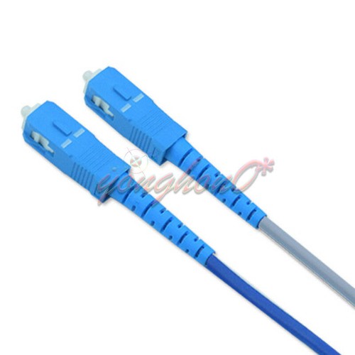 15M Armored Cable SC to SC SM 9/125 Duplex Fiber Patch Cord | eBay