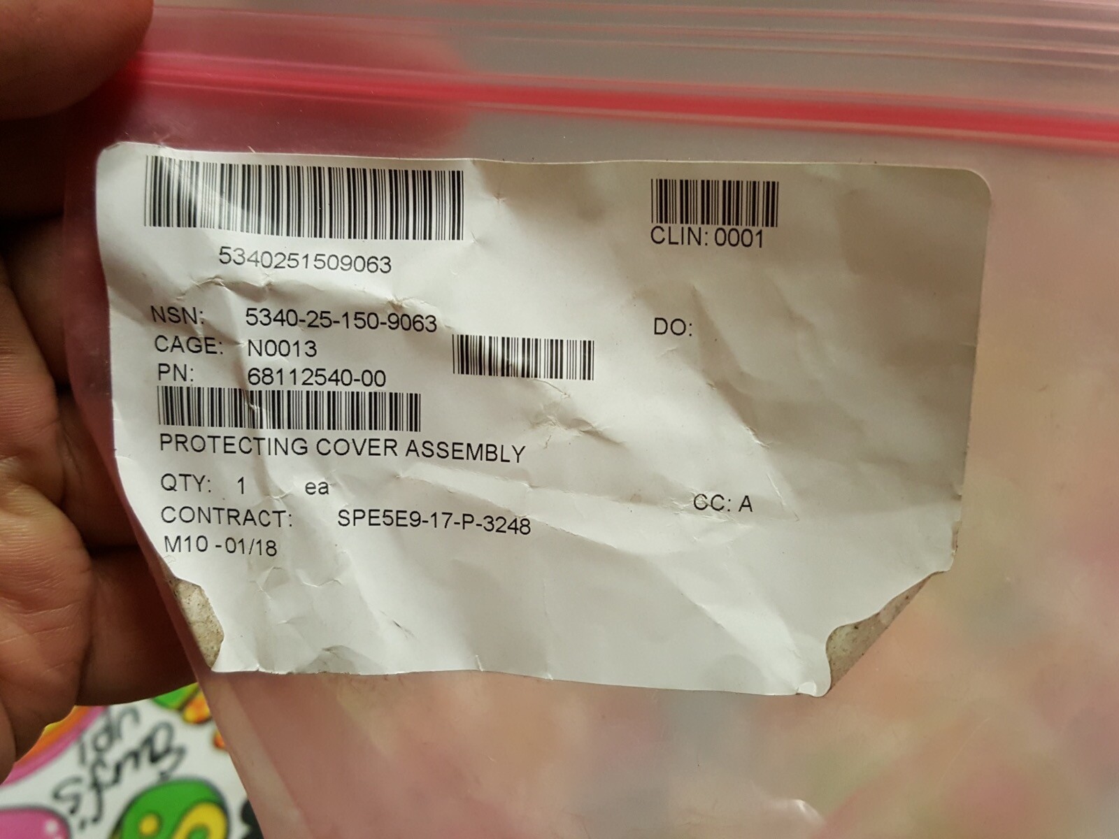 MILITARY PROTECTING COVER ASSY NSN 5340-25-150-9063 Kongsberg Protech ...