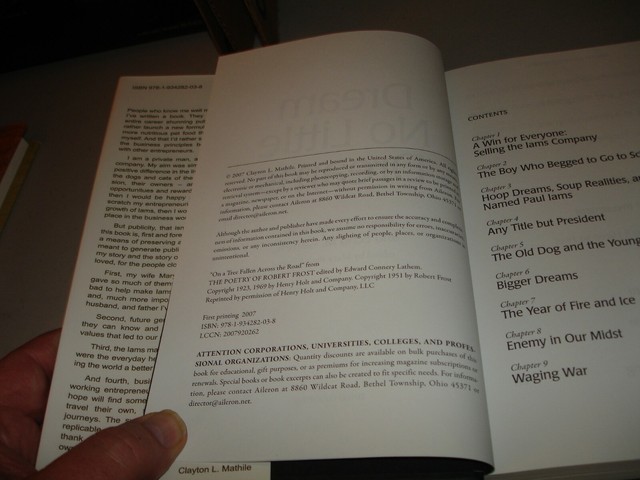 Dream No LIttle Dreams by Echo M. Garrett and Clayton L. Mathile (2007 ...