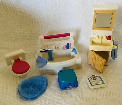 1999 Fisher Price Bathtime Fun Complete Set Loving Family HTF Pre-owned ...
