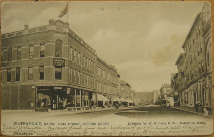 1906 Tuck Postcard: 'Main Street- Waterville, Maine ME' | eBay