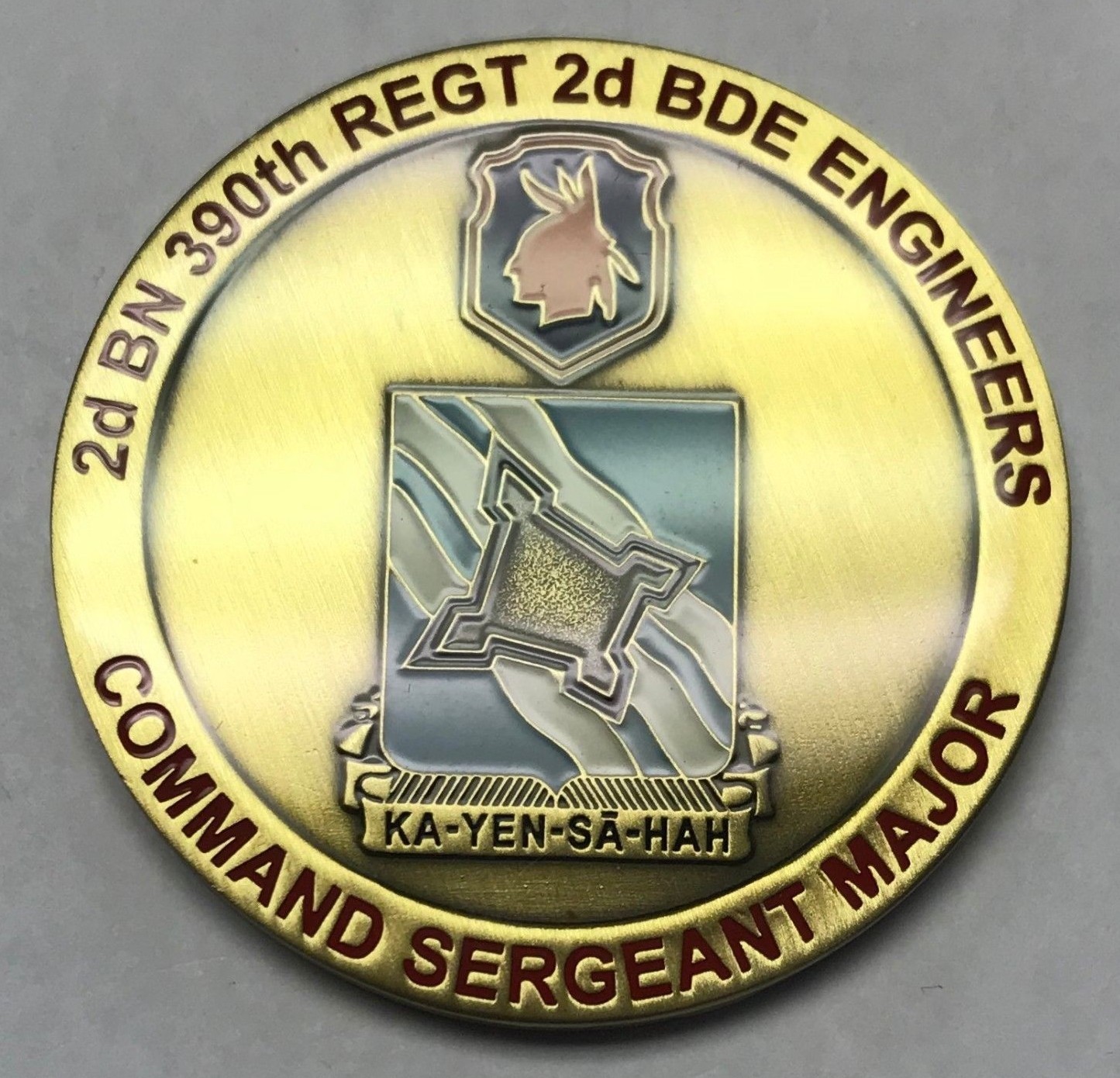 US Army 2nd Batt 390th Regt 2nd BDE Engineers Command Sergeant Major ...