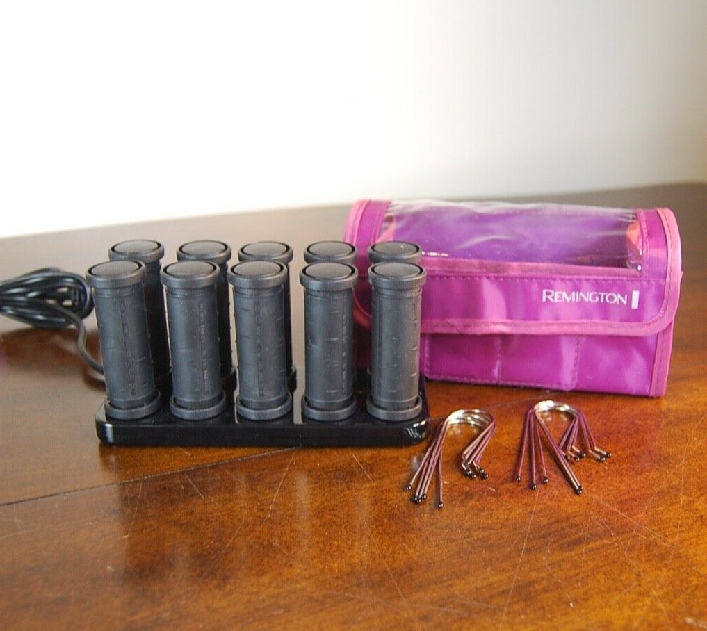 Remington H1015 Compact Travel Ceramic Hair Setter Hair Rollers h-1015 ...