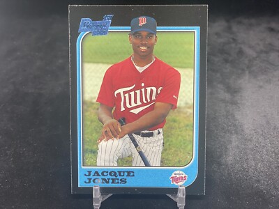 JACQUE JONES 1997 BOWMAN #329 1ST PROSPECT BASE CARD / MINNESOTA TWINS ...