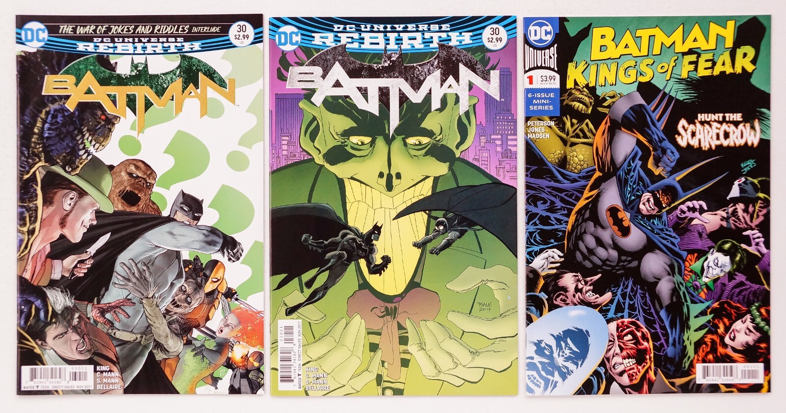 Batman Kings of Fear #1A & Batman #30A & #30B DC Comics Lot, Tom King, Clay Mann | eBay