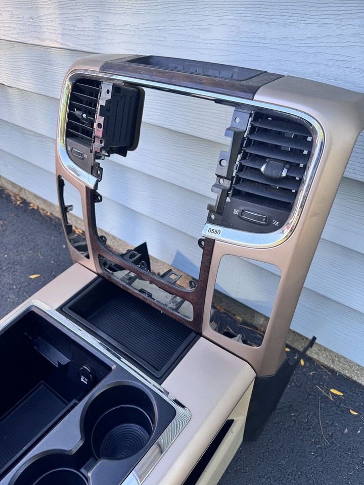 13-18 RAM 1500-3500 LONGHORN FLOOR CENTER CONSOLE TAN COMPLETE SWAP | eBay
