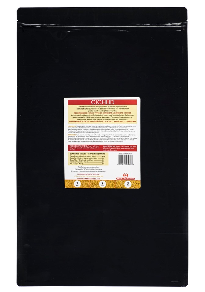 NorthFin Cichlid Formula Fish Food – Slow Sinking Pellets for Cichlids ...