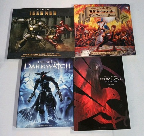 Lot Of 4 Art Of Books Iron Man Tolkien Atom Hawk Darkwatch | eBay