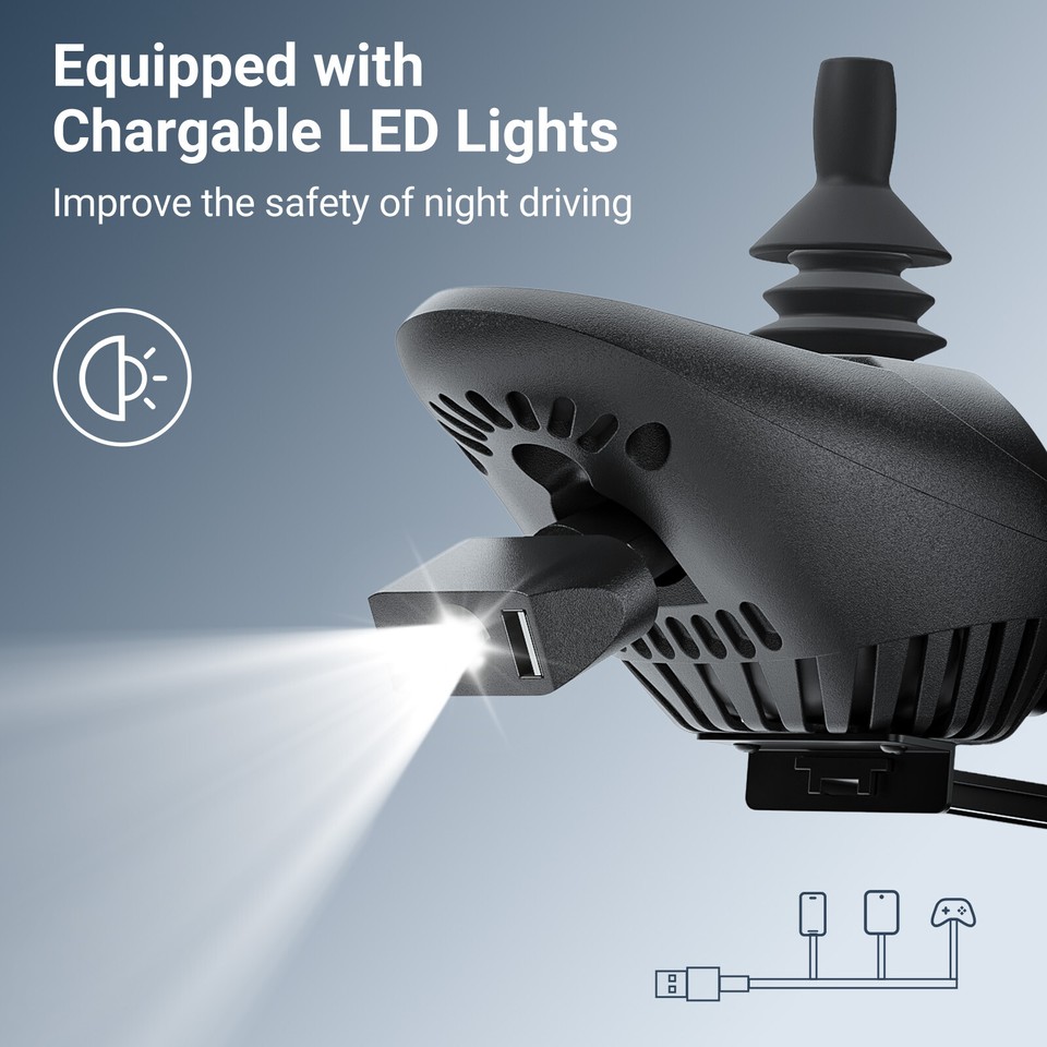 42lbs Ultra-Lightweight Electric Power Wheelchair All Terrain Motorized ...