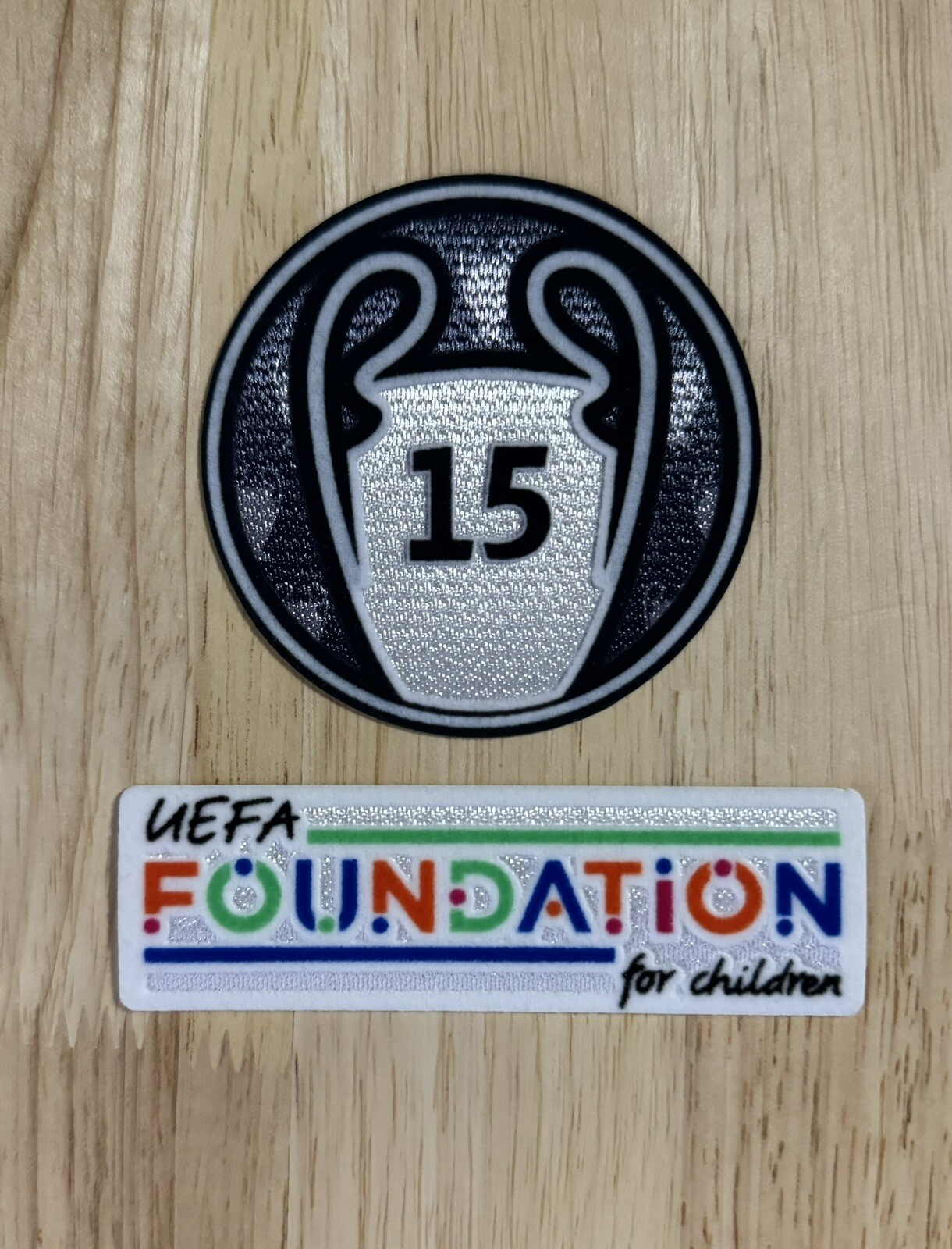 UEFA Champions League Football Soccer Iron-On Patch Real Madrid #15 Set ...