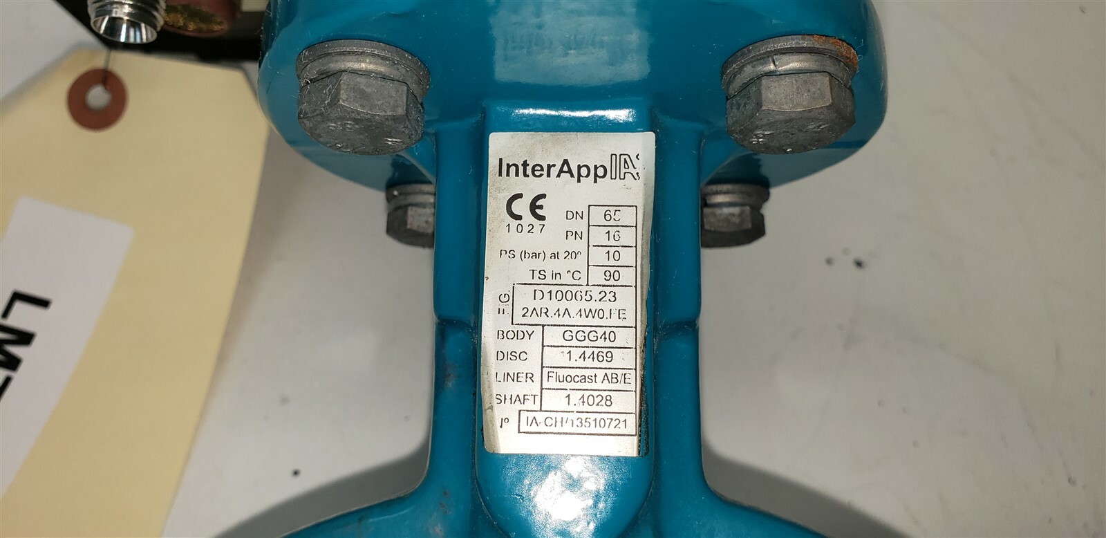 Interapp IA200D.F05-F0717 Pneumatic Butterfly Valve DN 60 PN16 ES2-P01H ...