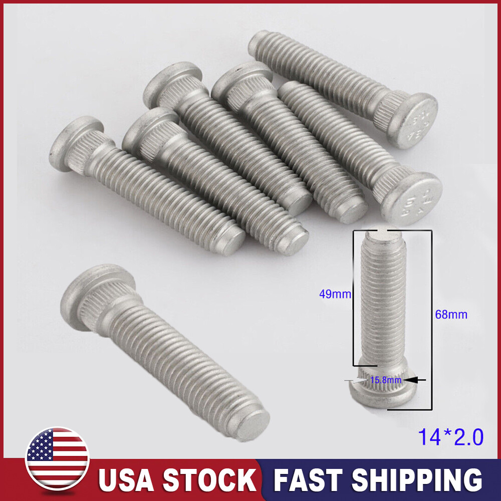 10Pcs For Ford Transit Rear Wheel Stud Bolt M14*2—68Mm US STOCK | eBay