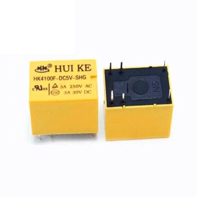 10Pcs 5V Relay HK4100F-DC5V-SHG 3A 250Vac 30Vdc Huike Dc wi | eBay