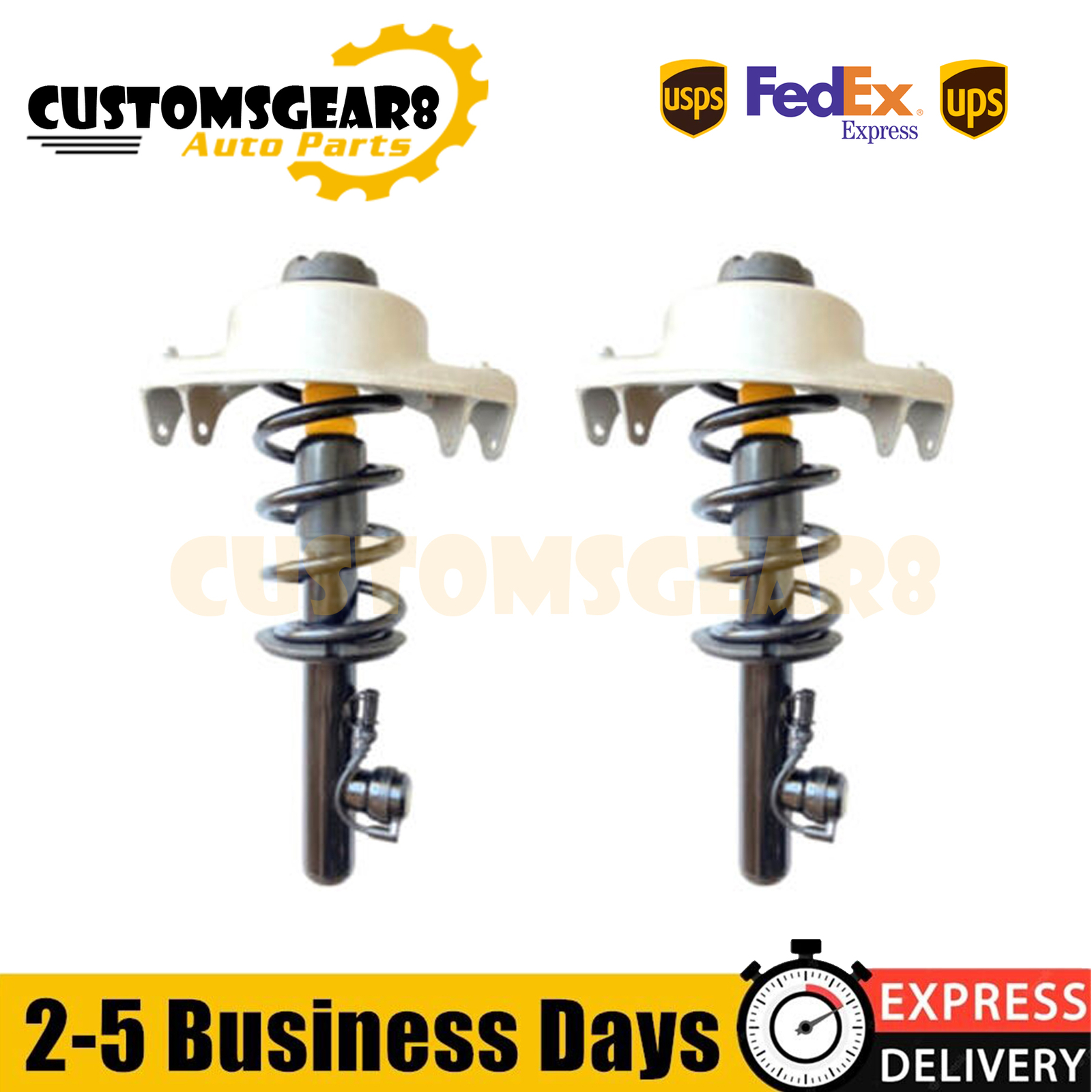 2X Front Shock Strut Assembly w/Electric Fit Audi Q5 SQ5 2009-2017 ...