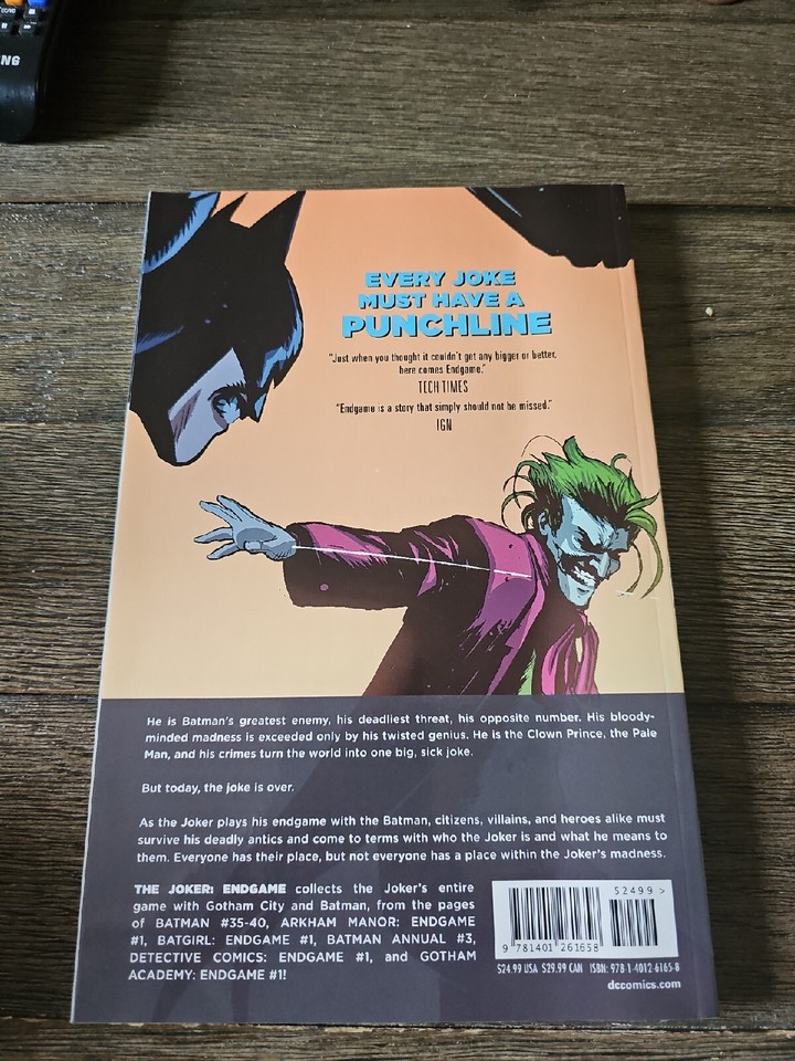 The Joker: Endgame (DC Comics, July 2016) 9781401261658| eBay