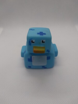 Minecraft Blue Pixelated Rubber Duck Toy | eBay