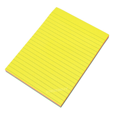 Large 20x15cm Neon Colour 150 Sticky Notes Grocery Shopping List Note ...