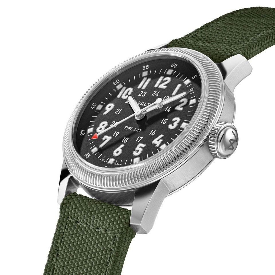 A17 Pilot Black dial | Black Dial Wristwatch WA17.M100.SS.BLA | eBay