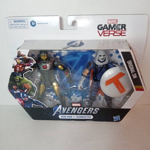 AVENGERS Iron Man vs Taskmaster 6 Inch Action Figure Marvel Gamer Verse ...