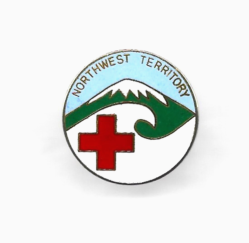 Red Cross Enamel Pin Northwest Territory Canada Pinback Snowcapped ...