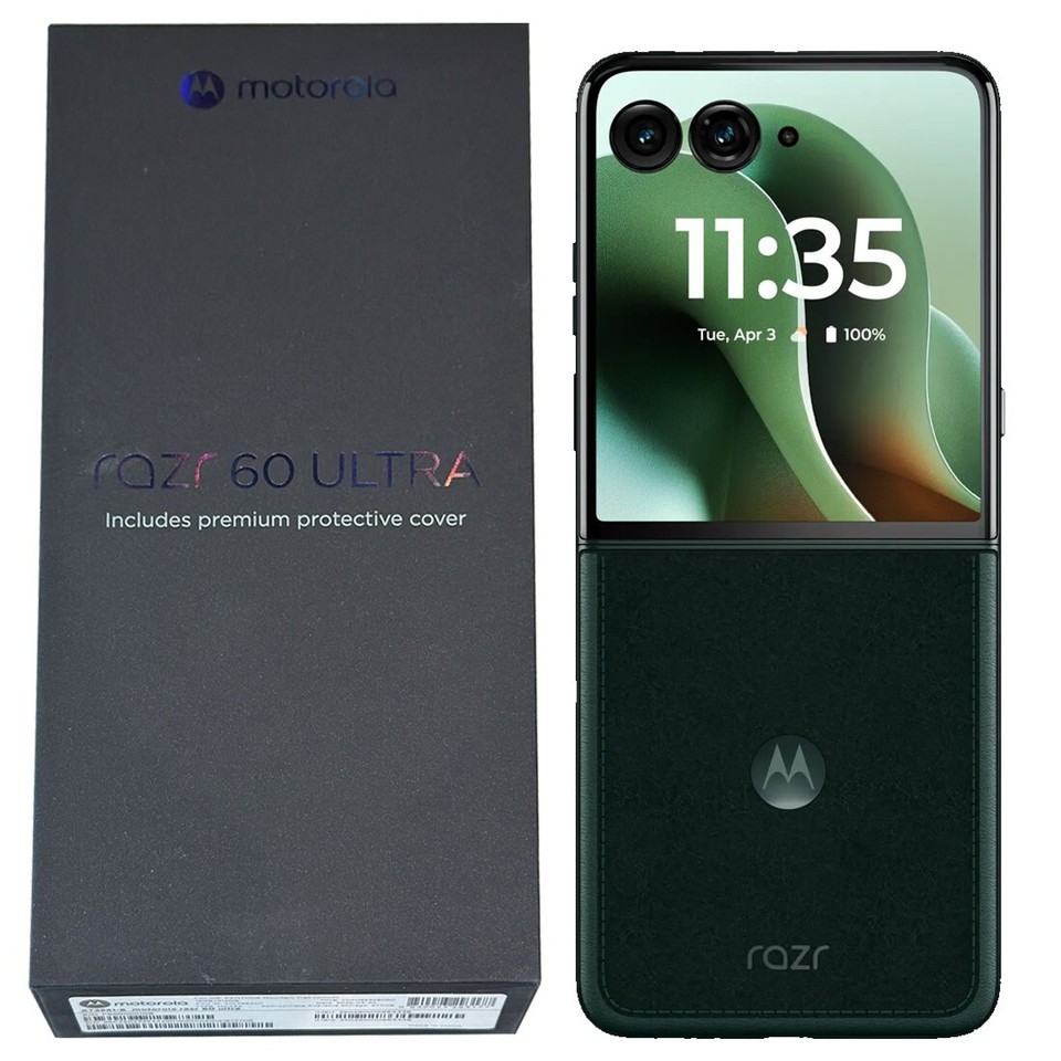 Motorola Razr 60 Ultra 5G (2025) XT2551-6 512GB + 16GB RAM Android Flip ...