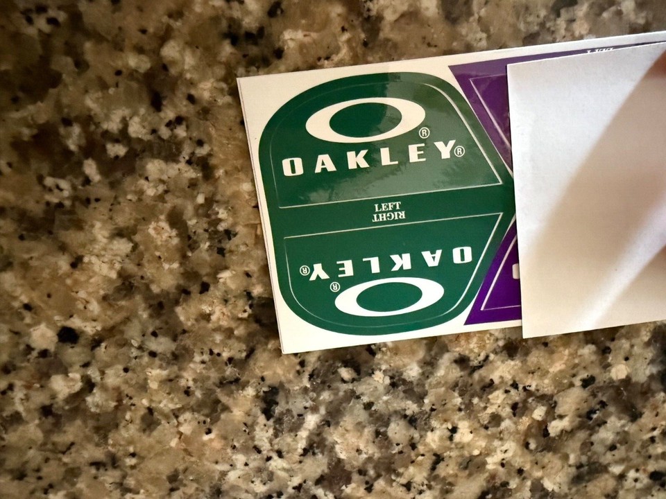Oakley Prizm Gridiron Football Helmet Visor Eye Shield Stickers Tab ...