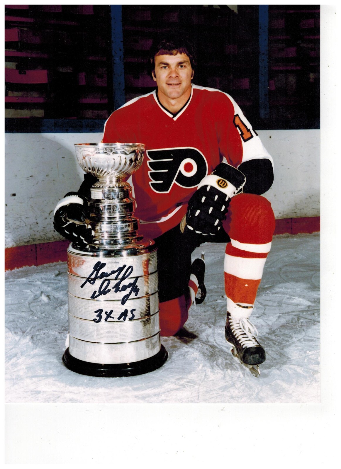 Gary Dornhoefer Philadelphia Flyers Signed Photo PROOF 8X10 3X AS ...